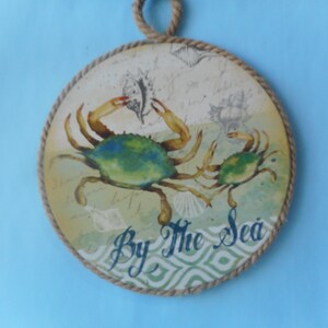 Sea Shell Wood Wall Plaque Sign-sea Shell Wall Art-coastal Nautical ...