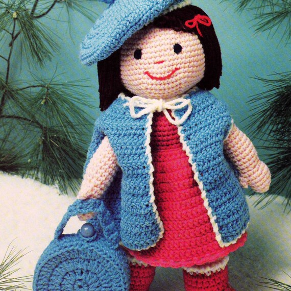 INSTANT DOWNLOAD PDF Vintage Crochet Pattern Doll and Clothes | Etsy