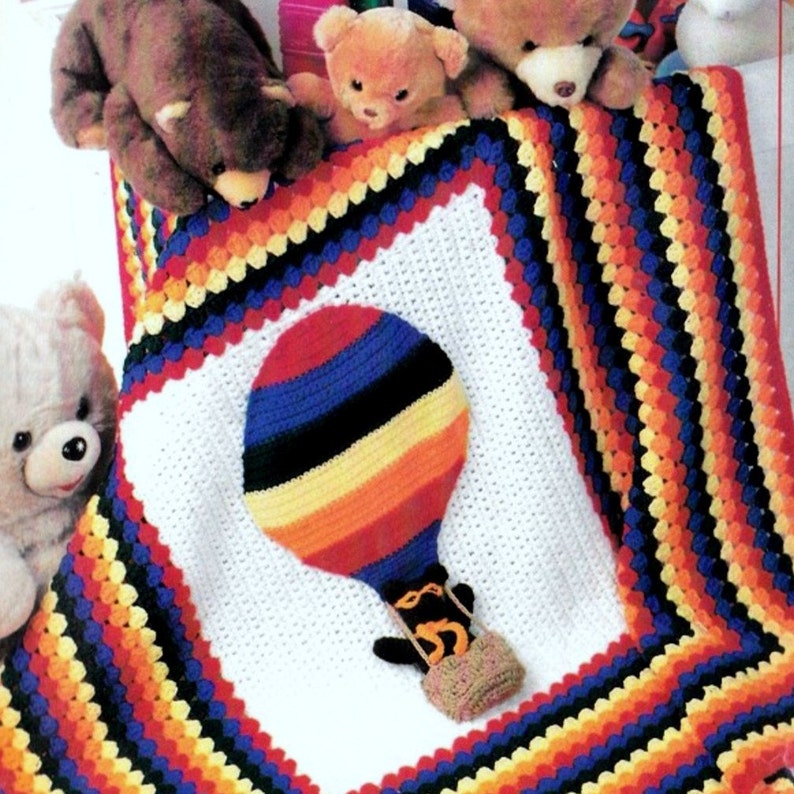 Vintage Crochet Pattern Booklet Five Afghans Truck Tractor | Etsy