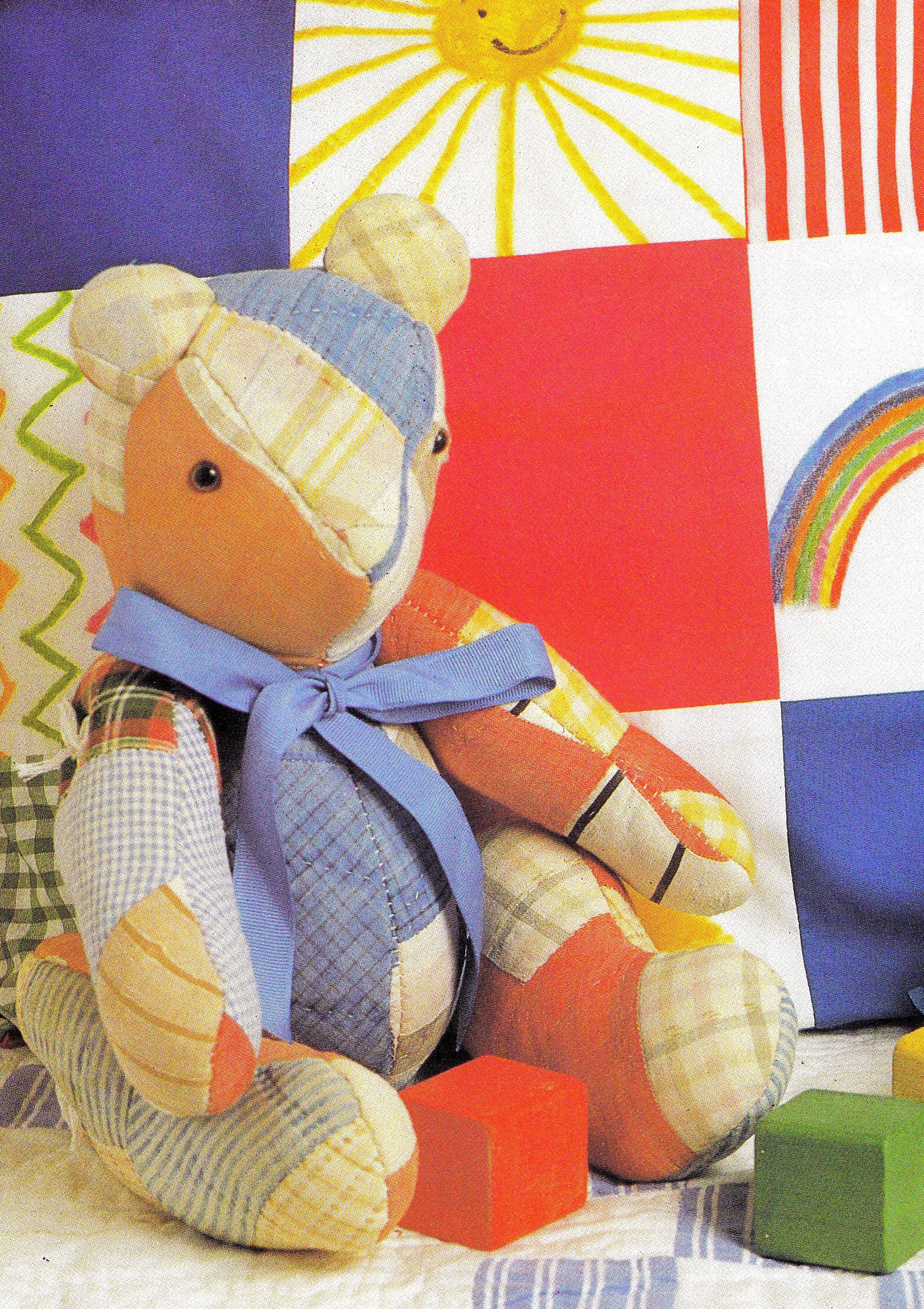 Vintage Craft Sewing Pattern Patchwork Memory Teddy Bear | Etsy