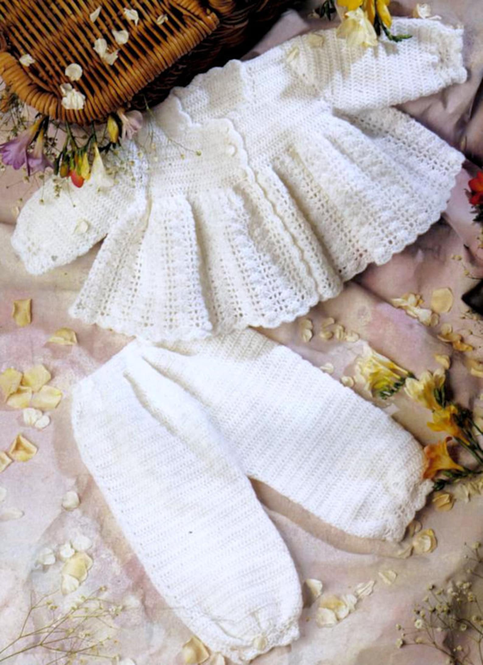 Vintage Crochet Pattern Booklet PDF 12 Designs Baby Layettes | Etsy