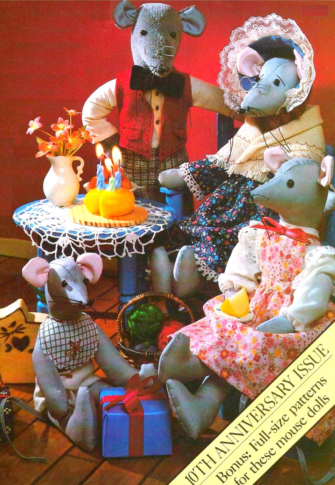 Vintage Craft Sewing Pattern Mouse Family Animal Soft Toy - Etsy UK