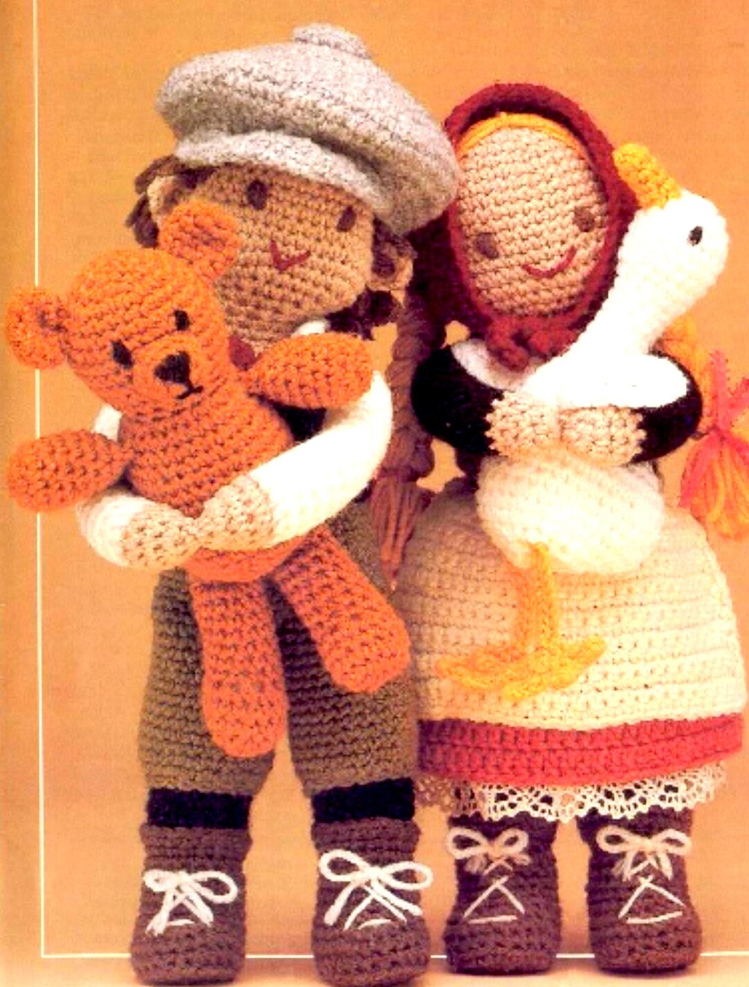 SALE *** Vintage Crochet Pattern Country Folk Dolls and Toys Little ...
