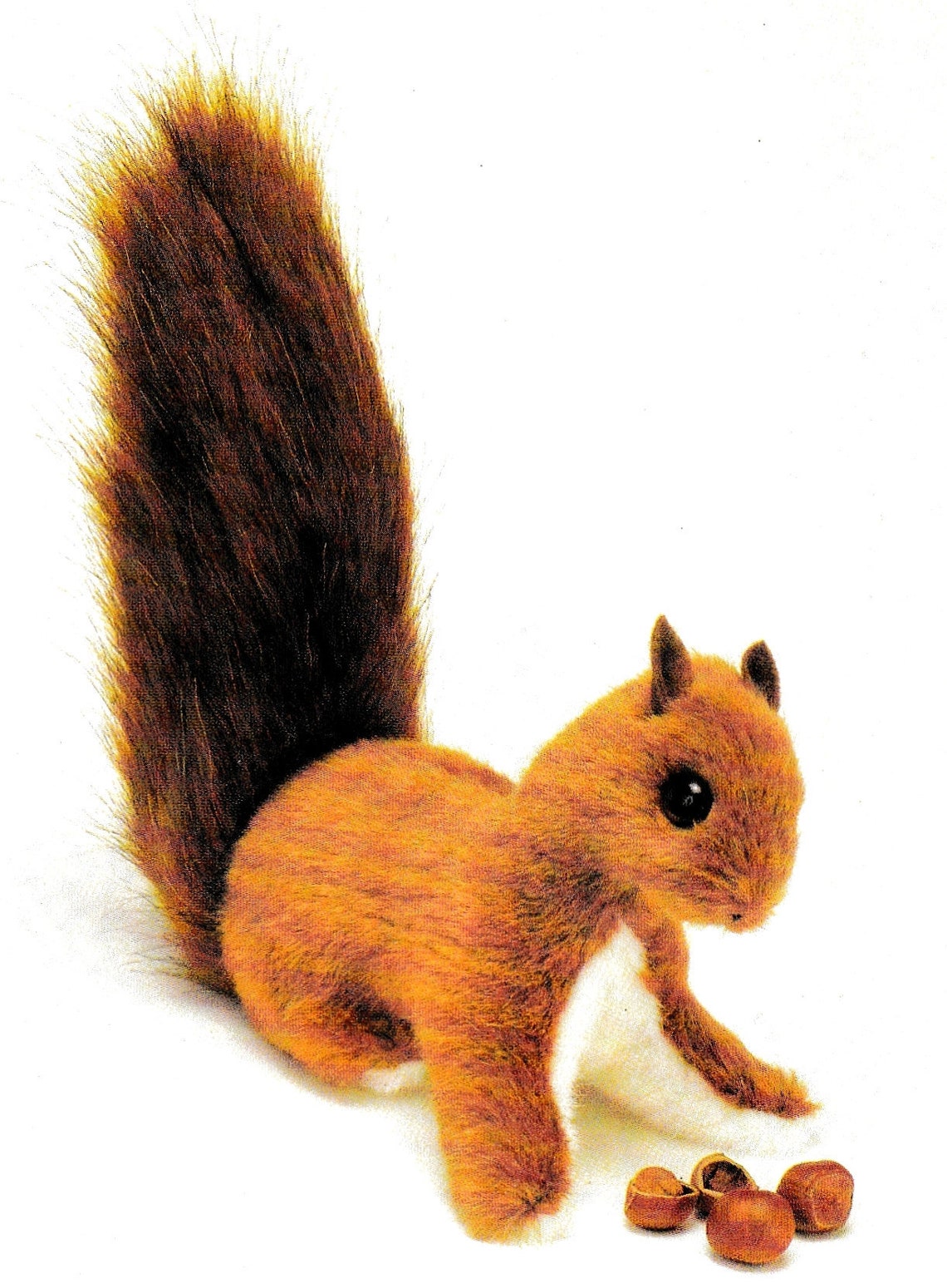 Vintage Craft Sewing Pattern Red Squirrel Soft Toy Wildlife - Etsy