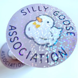 Silly Goose Association Funny Waterproof Sticker - Etsy