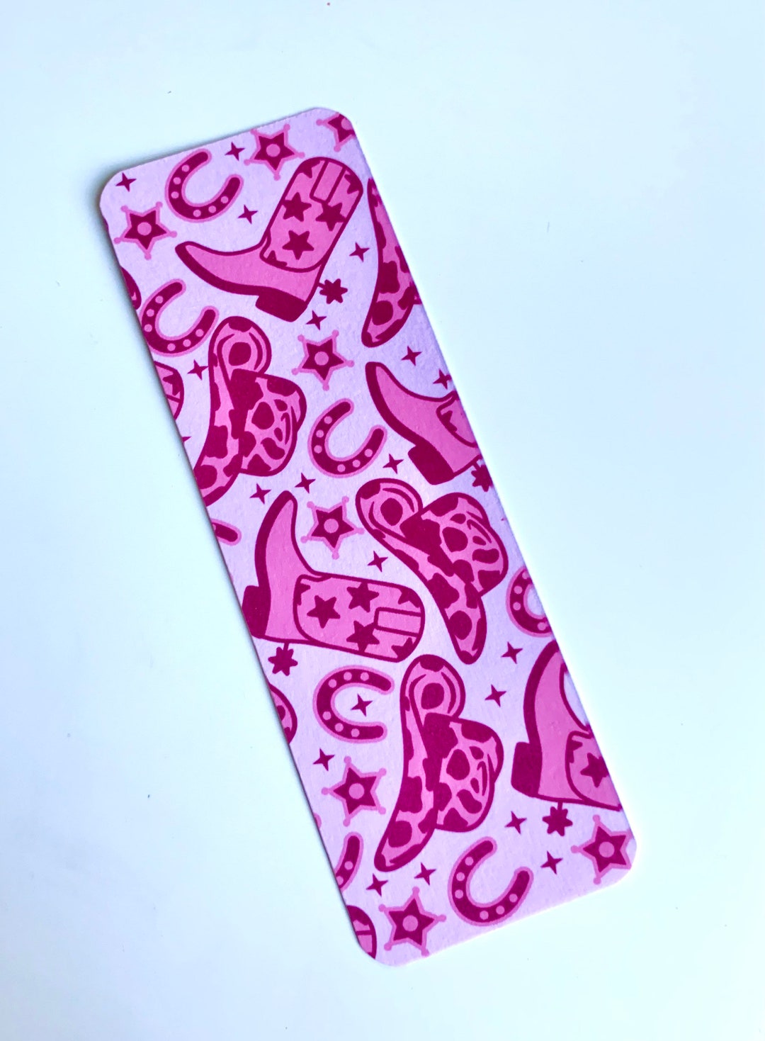 Pink Cowgirl Bookmark | Country Girl Bookmark | Pink Stationery ...