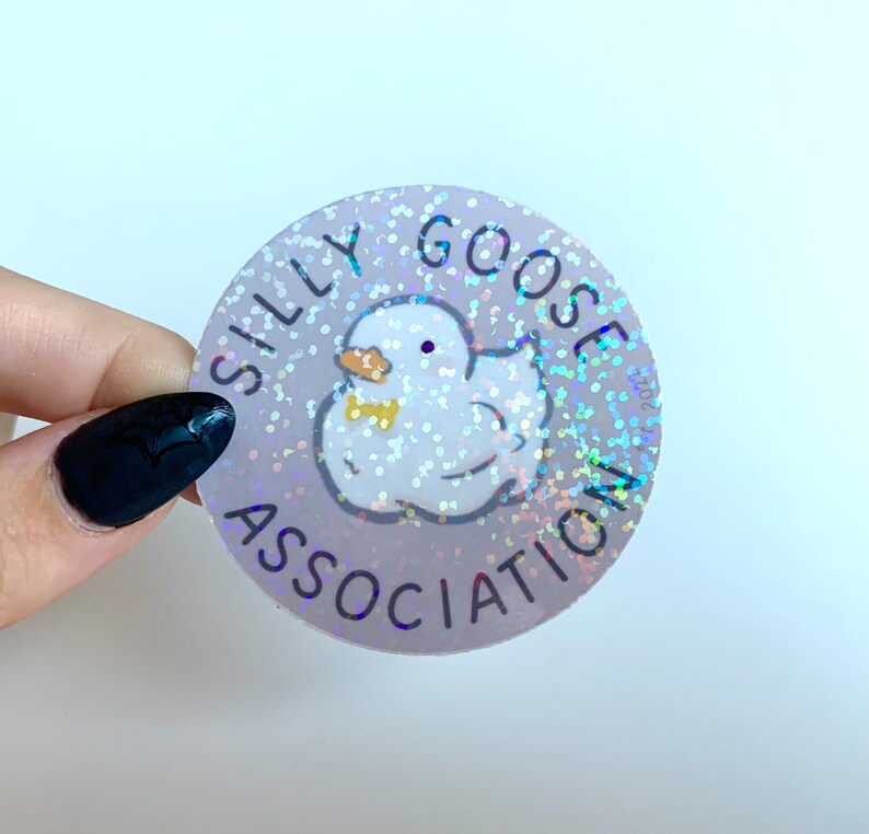 Silly Goose Association Funny Waterproof Sticker - Etsy