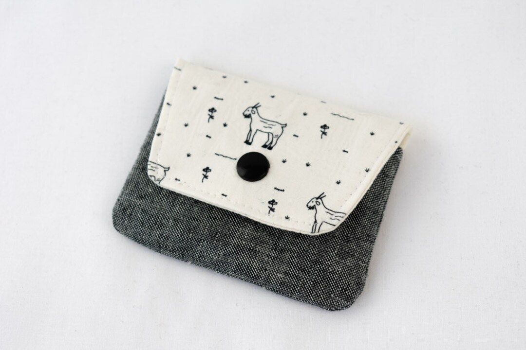 Goat Wallet Cute Animal Wallet Business Card Holder Kids - Etsy