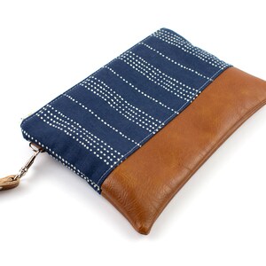 Navy Phone Wallet, iPhone 8 Wristlet, Small Crossbody Bag, Stripe Fanny ...