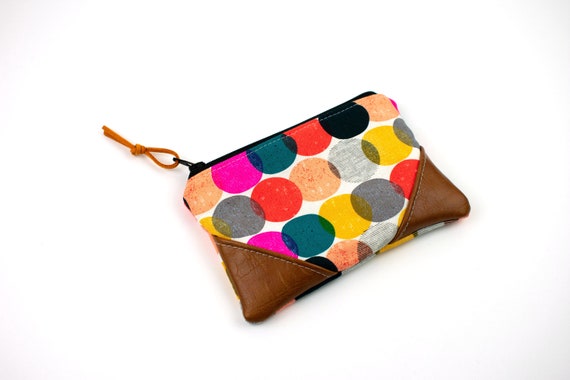 Monedero moderno brillante polka dot moneda pequeña bolsa de | Etsy