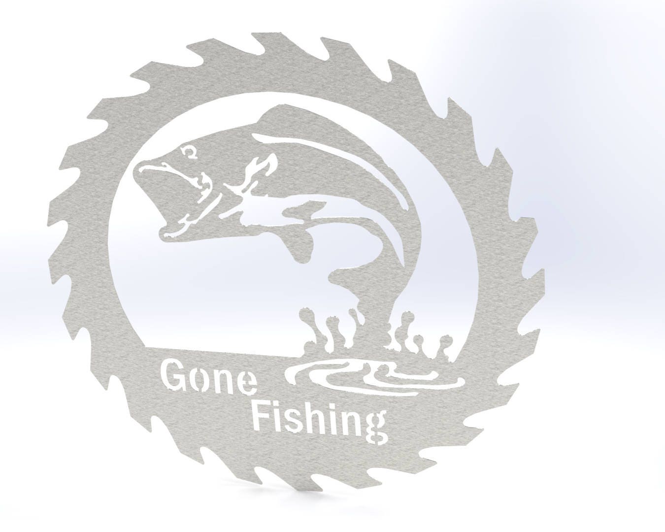 Gone Fishing .dxf File for CNC Plasma/laser/waterjet Cutter - Etsy