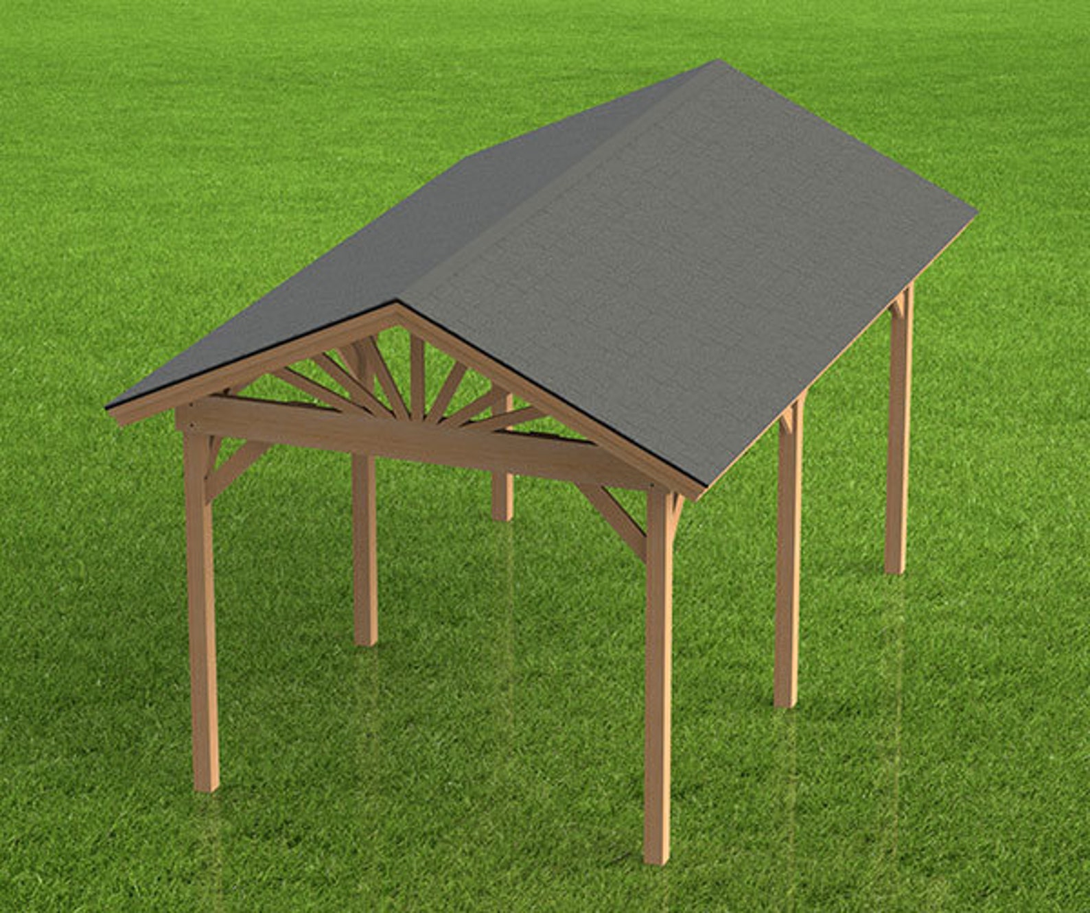 Gable Roof Gazebo Building Plans 12'x20' Perfect for Spas - Etsy
