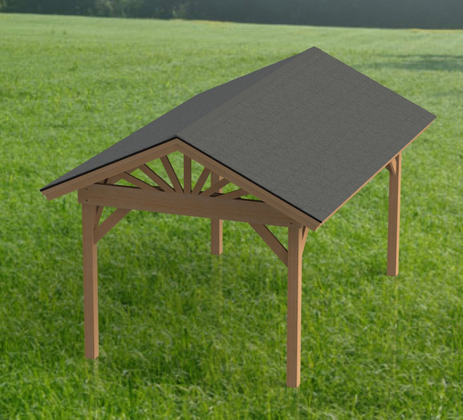 Gable Roof Gazebo Building Plans 10'x16' Perfect for Spas - Etsy