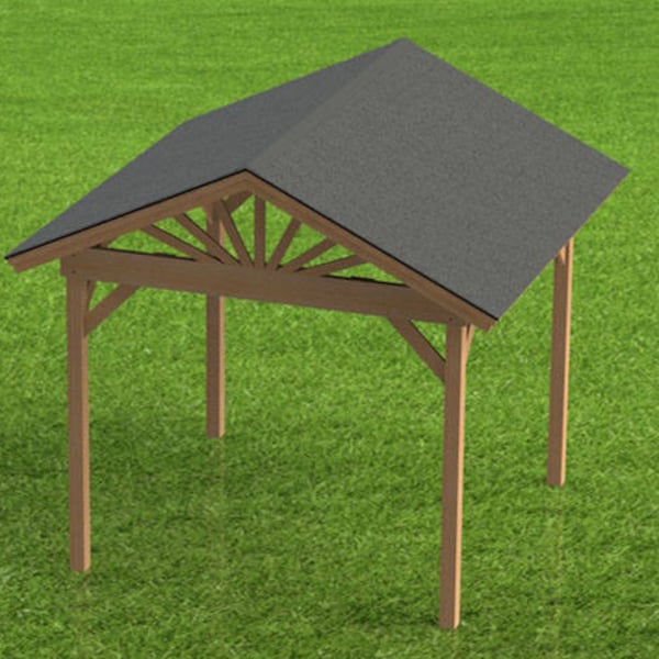12 X 12 Gazebo Plans - Etsy