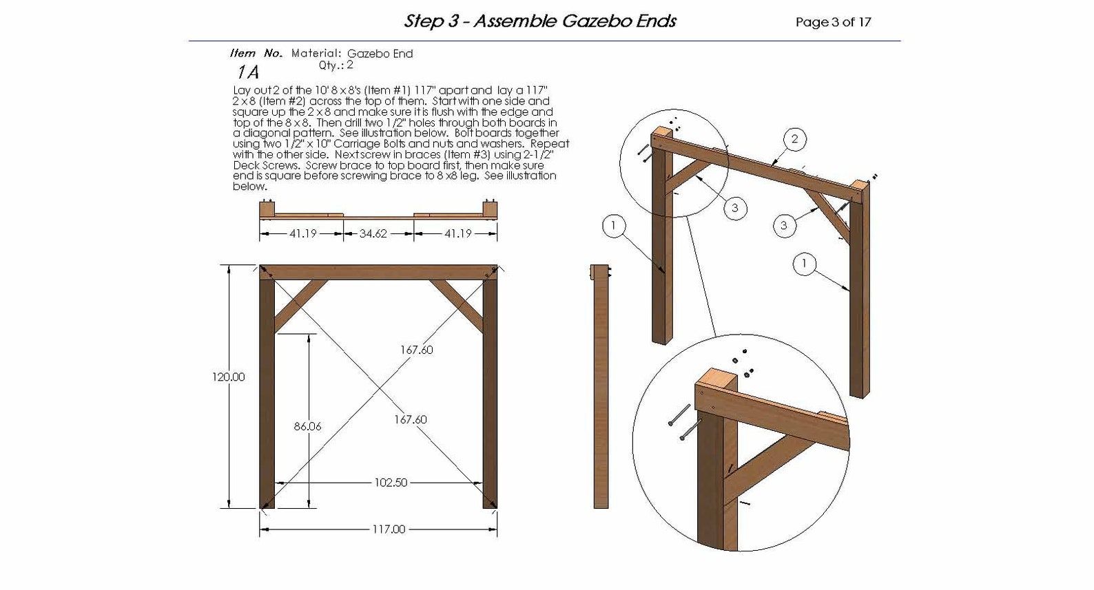 Hip Roof Gazebo Building Plans 10 X 20 Perfect For Spas Etsy 