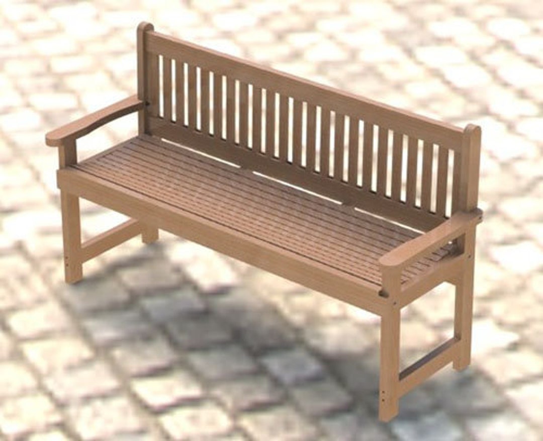 6ft English Style Garden Bench Woodworking Plans/instructions - Etsy