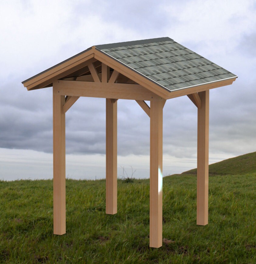 Gable Roof Gazebo Building Plans 6'x6' - Etsy