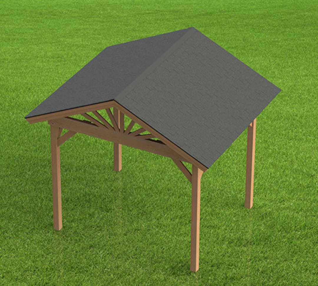 Gable Roof Gazebo Building Plans 10' X 8' Perfect for Spas - Etsy