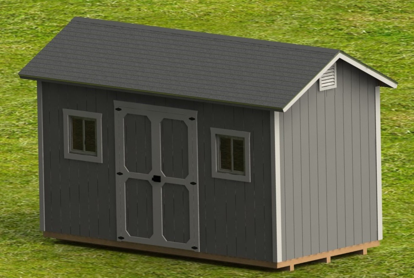 8' X 16' Garden Shed Building Plans - Digital Download - Etsy