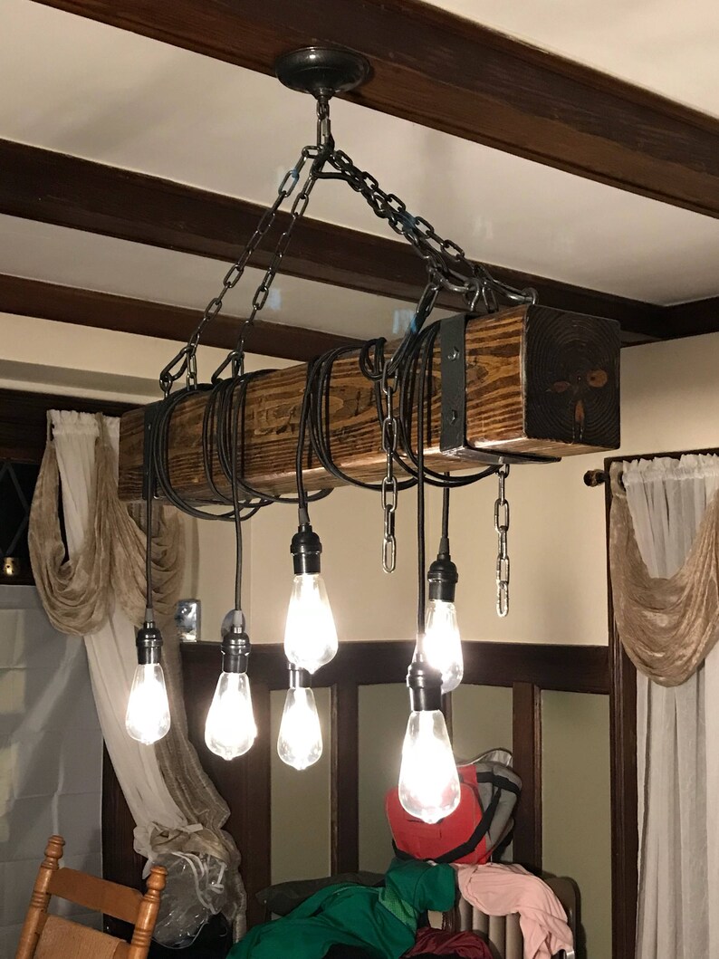Rustic Chandelier - Etsy