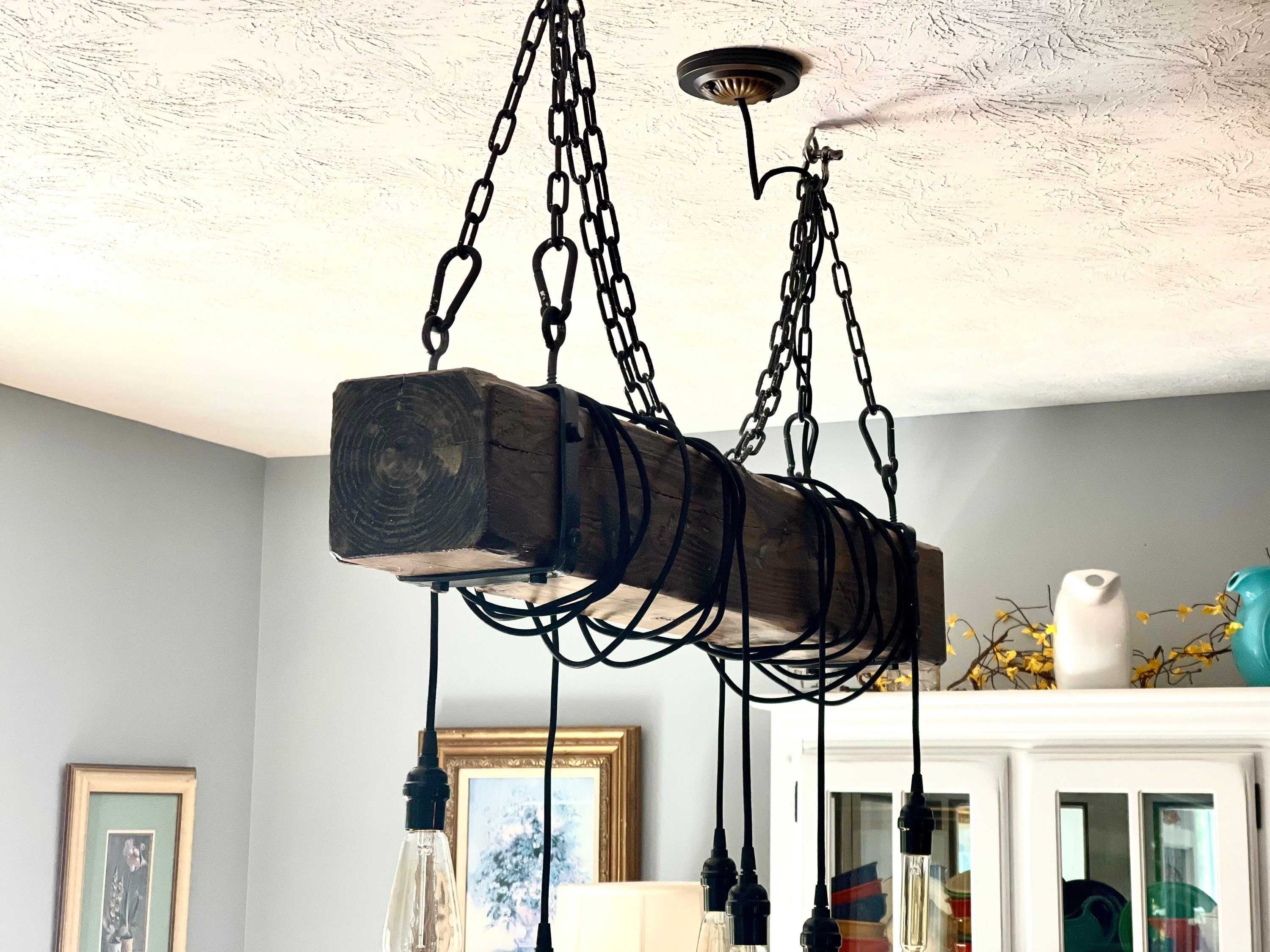 Rustic Chandelier - Etsy