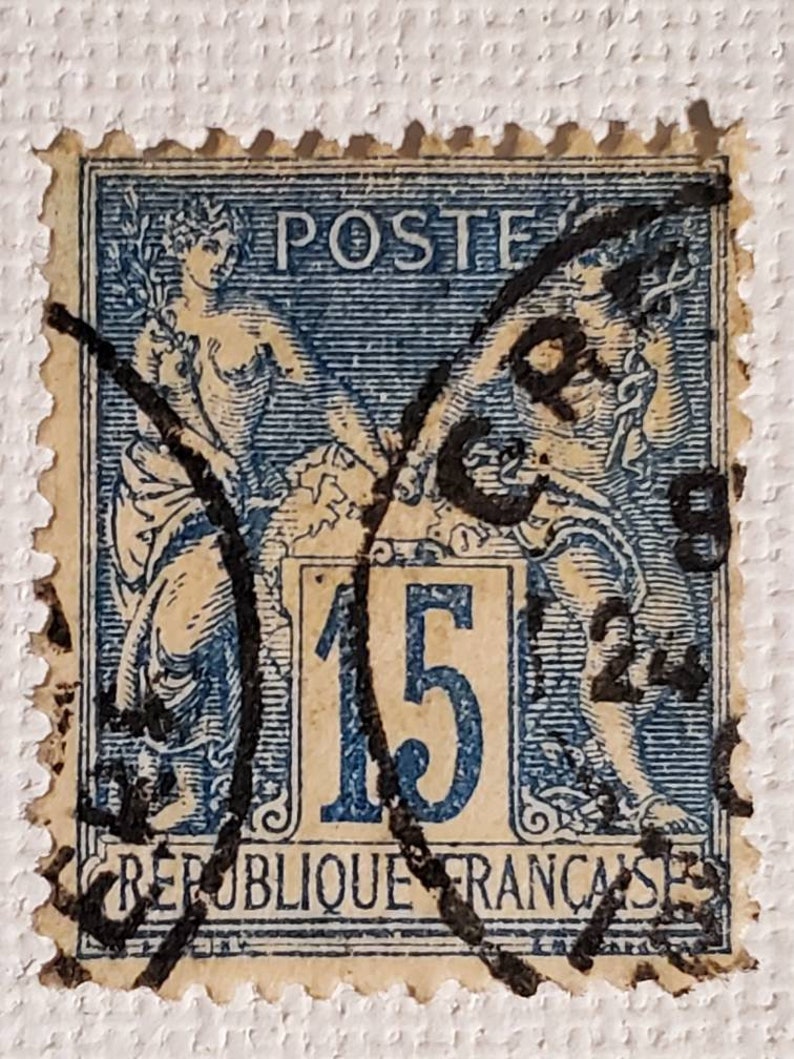1800's France Mail Poste Republic of France 6 Stamps - Etsy