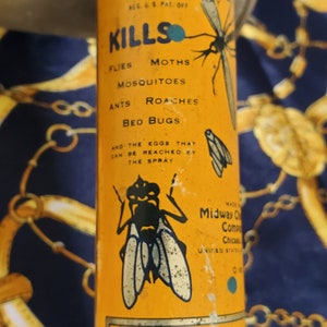 1926 Fly Ded Insect Spray Can Empty Collectible Metal Decor2 Pc - Etsy