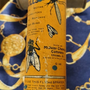 1926 Fly Ded Insect Spray Can Empty Collectible Metal Decor2 Pc - Etsy