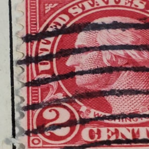 George Washington Red 2c US Postage Stamp - Etsy