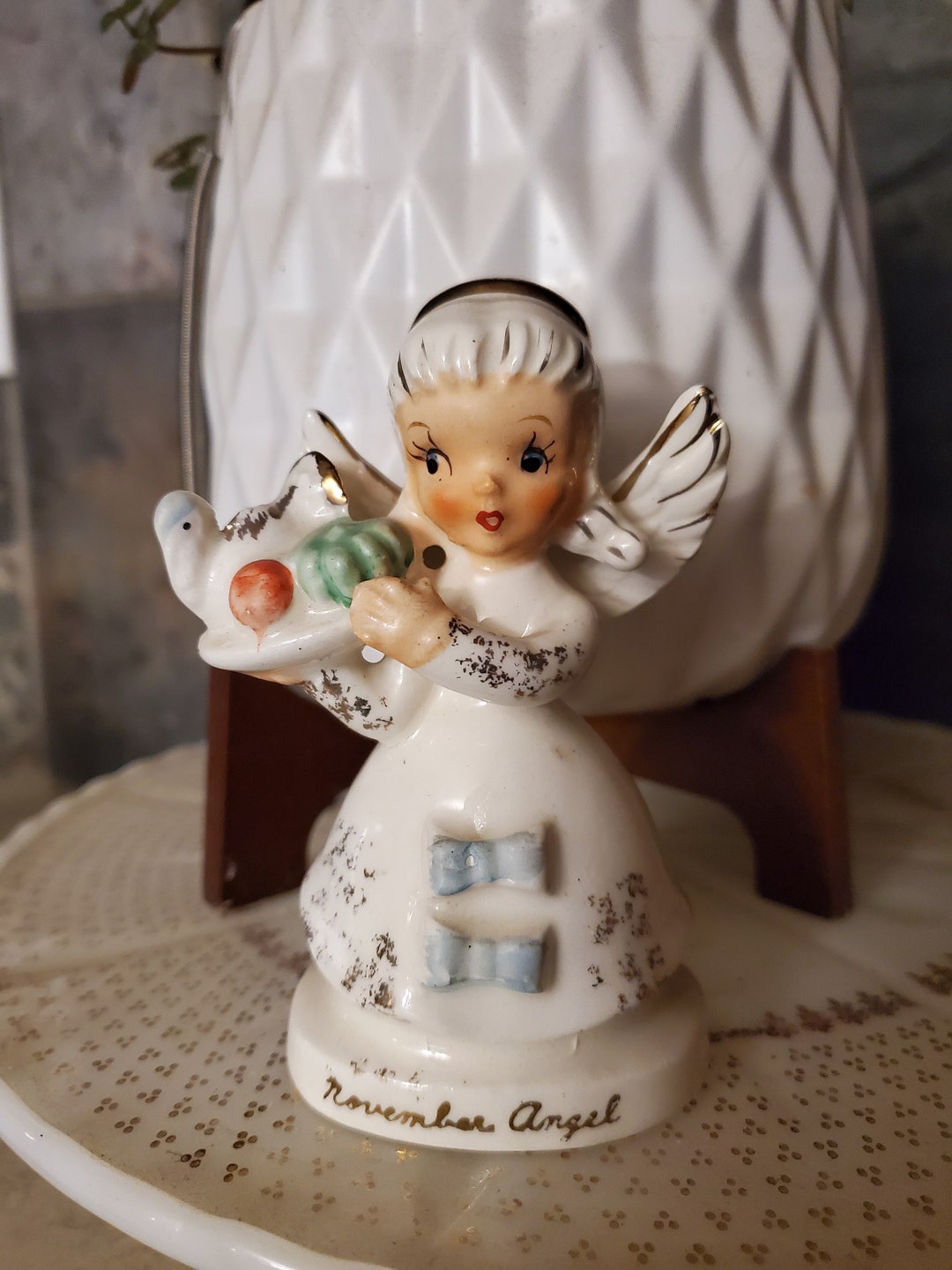 1960's Betson November Angel Birthday Month Bisque Figurine - Etsy