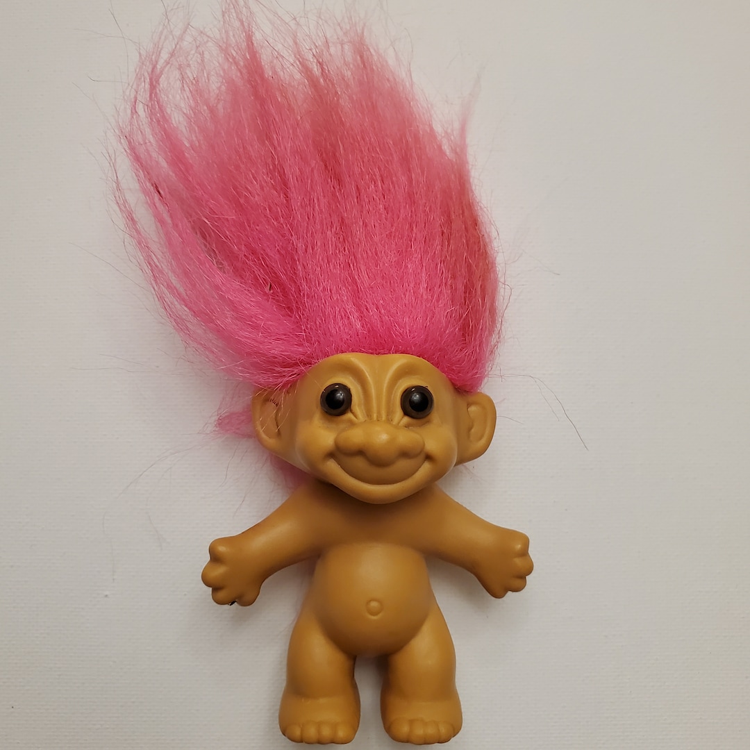 1990's 3" Russ Troll Doll Hot Pink Hair - Etsy
