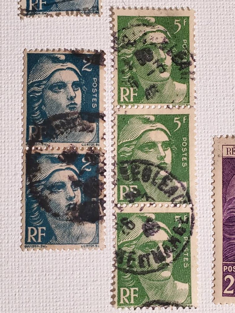 1940's France Marianne Type Postage Stamps Lot of 16 - Etsy