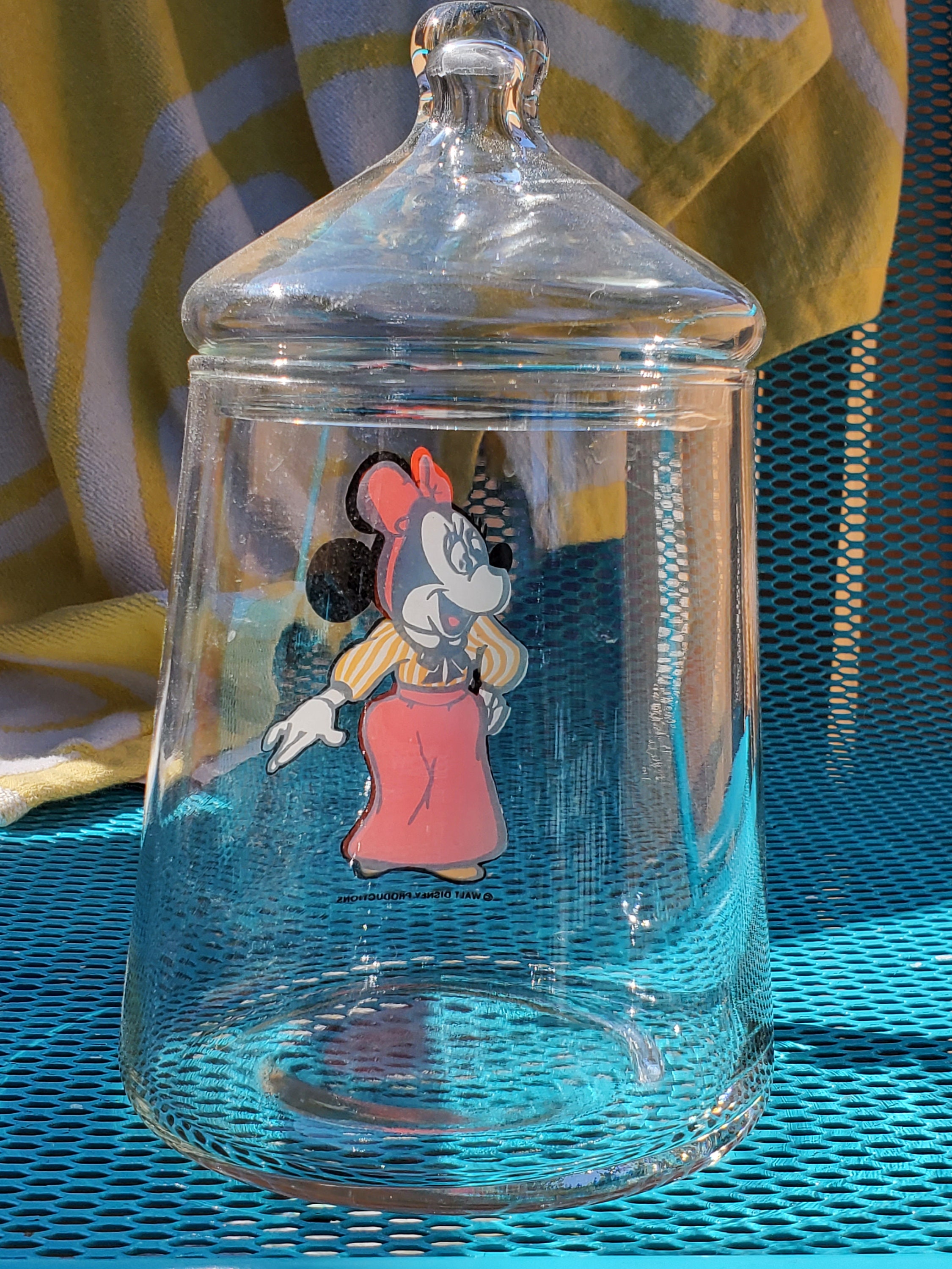 Minnie Mouse Clear Glass Treat Jar - Etsy