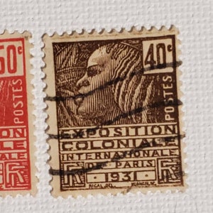1931 France International Colonial Exhibition 2- 50c, 1- 40c 3 Stamps ...