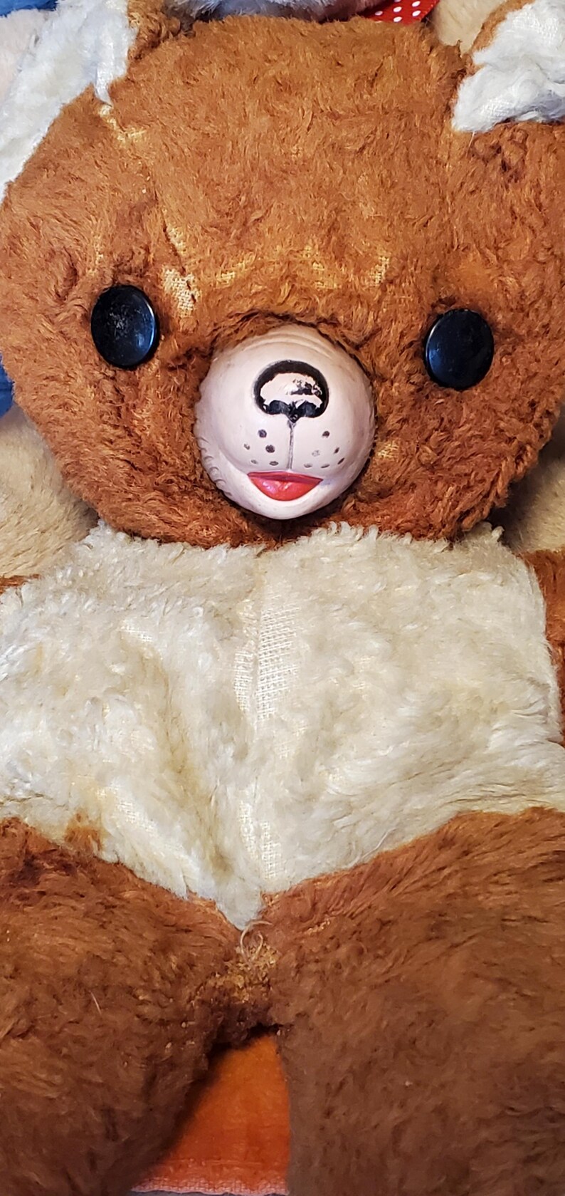 Vintage Rubber Face GUND Teddy Bear - Etsy