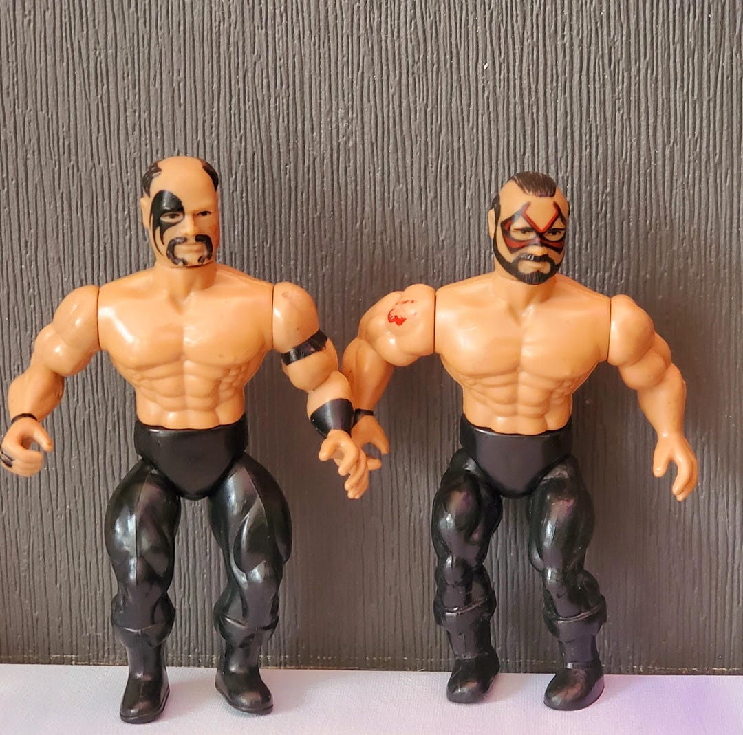 Vtg 1985 Remco AWA Road Warrior Hawk & Animal Action Figures - Etsy