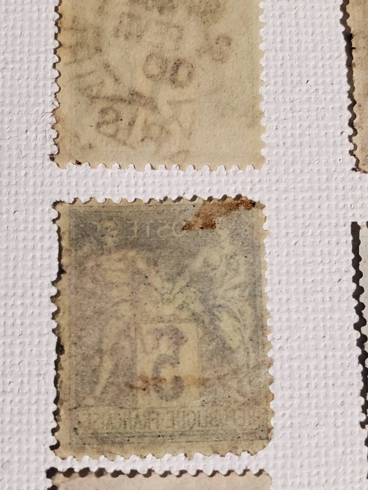 1800's France Mail Poste Republic of France 6 Stamps - Etsy