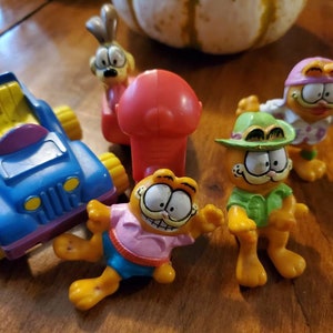 Vintage Garfield Fast Food Toys - Etsy