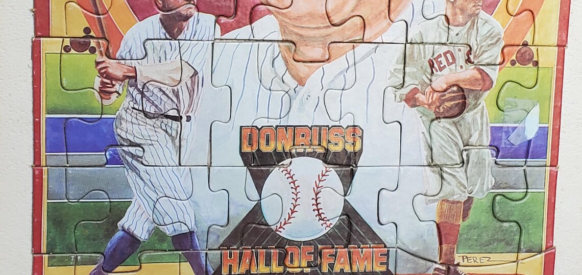 1982 Donruss Hall of Fame Diamond King Babe Ruth Permanently Mounted ...