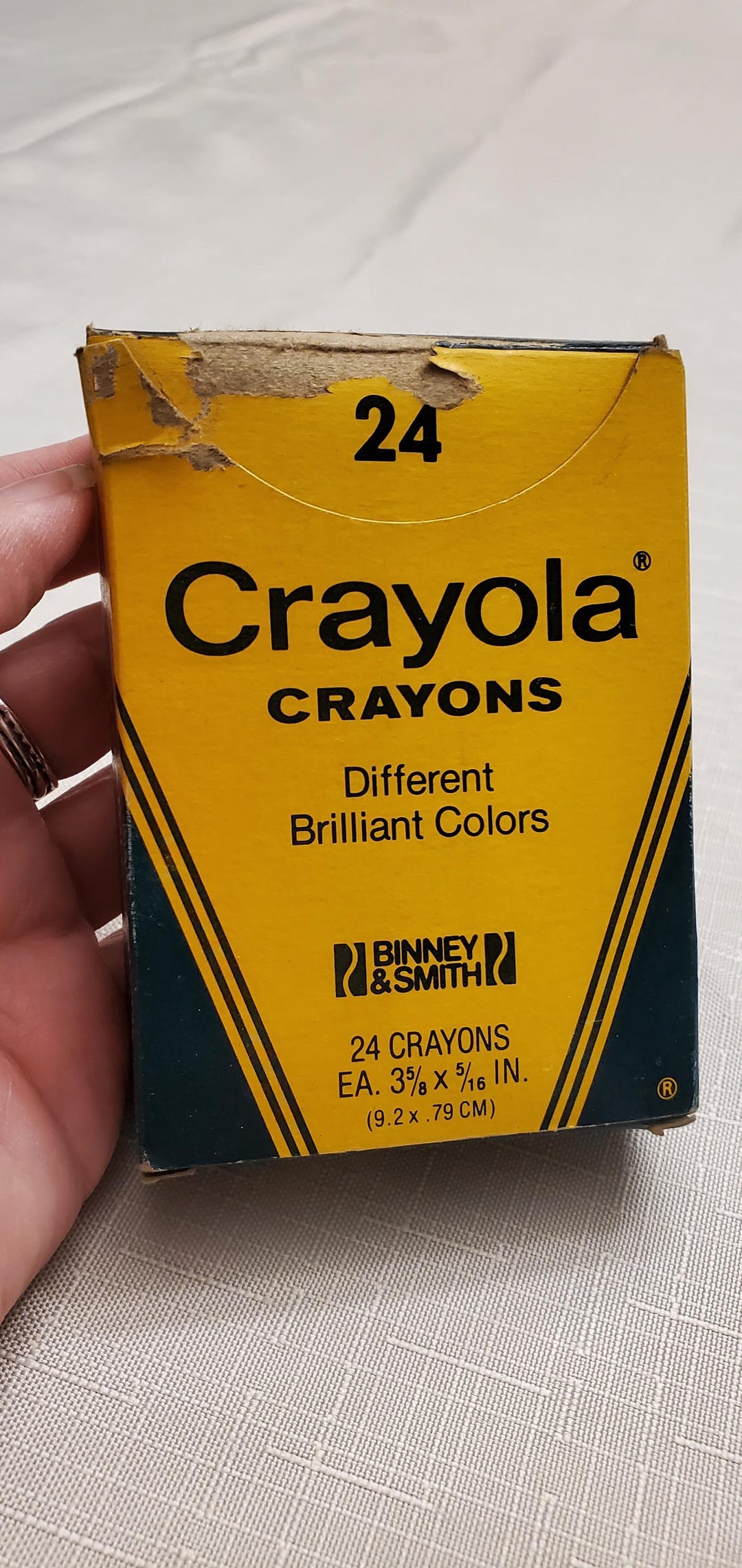 Vintage Crayola Crayons 24 Brilliant Colors Binney & Smith - Etsy