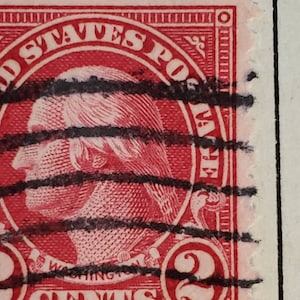 George Washington Red 2c US Postage Stamp - Etsy