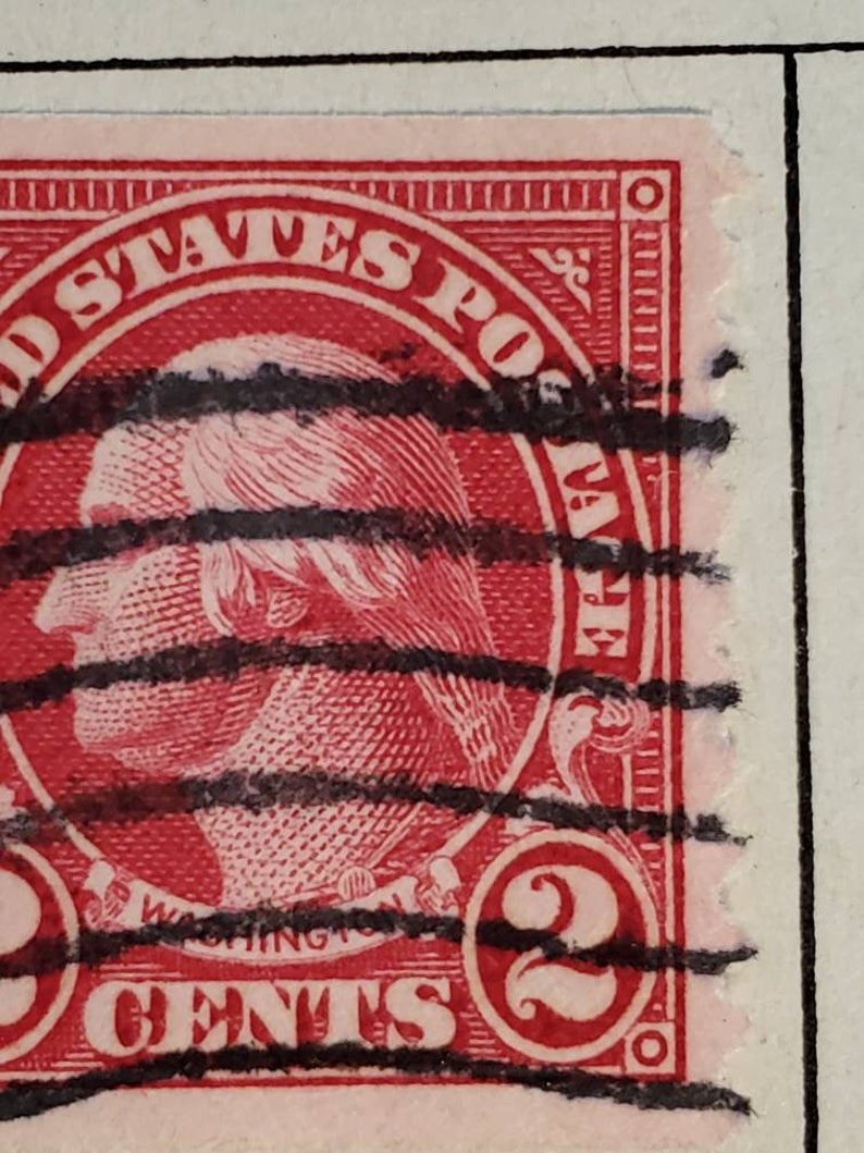 George Washington Red 2c US Postage Stamp - Etsy