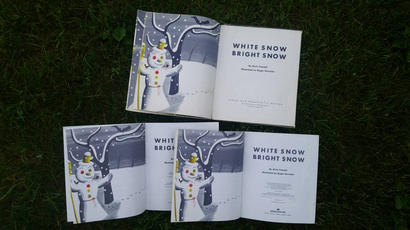 1962 White Snow Bright Snow Books Lot - Etsy