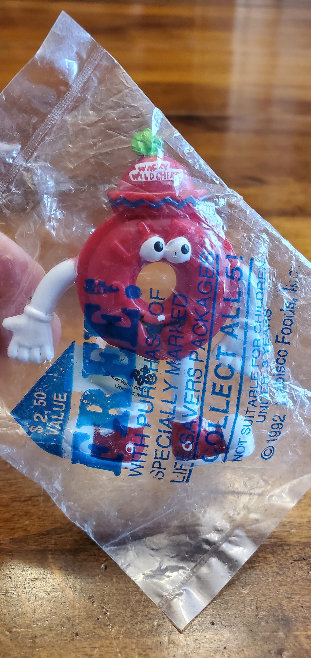 1992 Nabisco Promo Cereal Toy Wacky Wild Cherry Life Savers Character ...