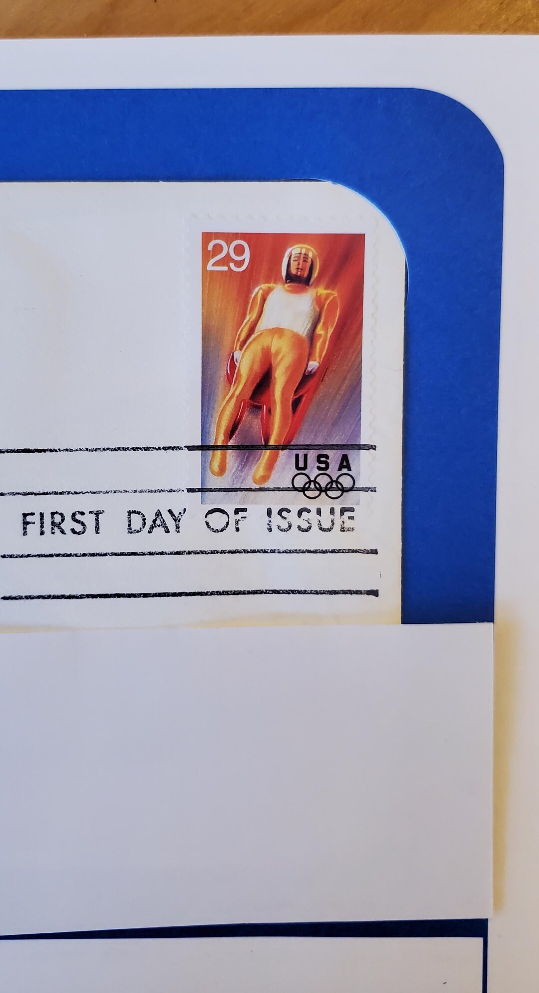 1994 Winter Olympics First Day of Issue Luge USPS Postage Stamp Postal ...