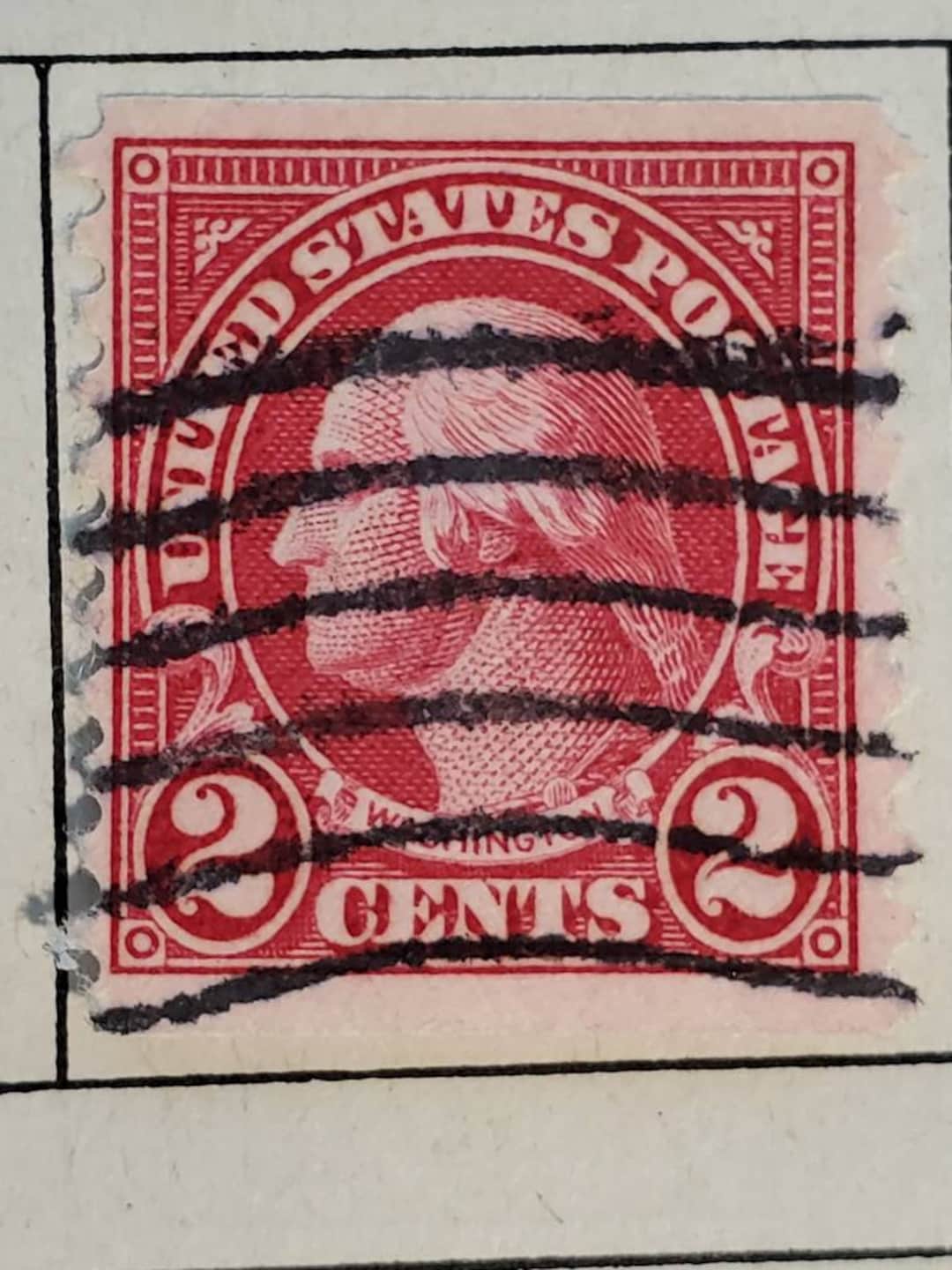 George Washington Red 2c US Postage Stamp - Etsy