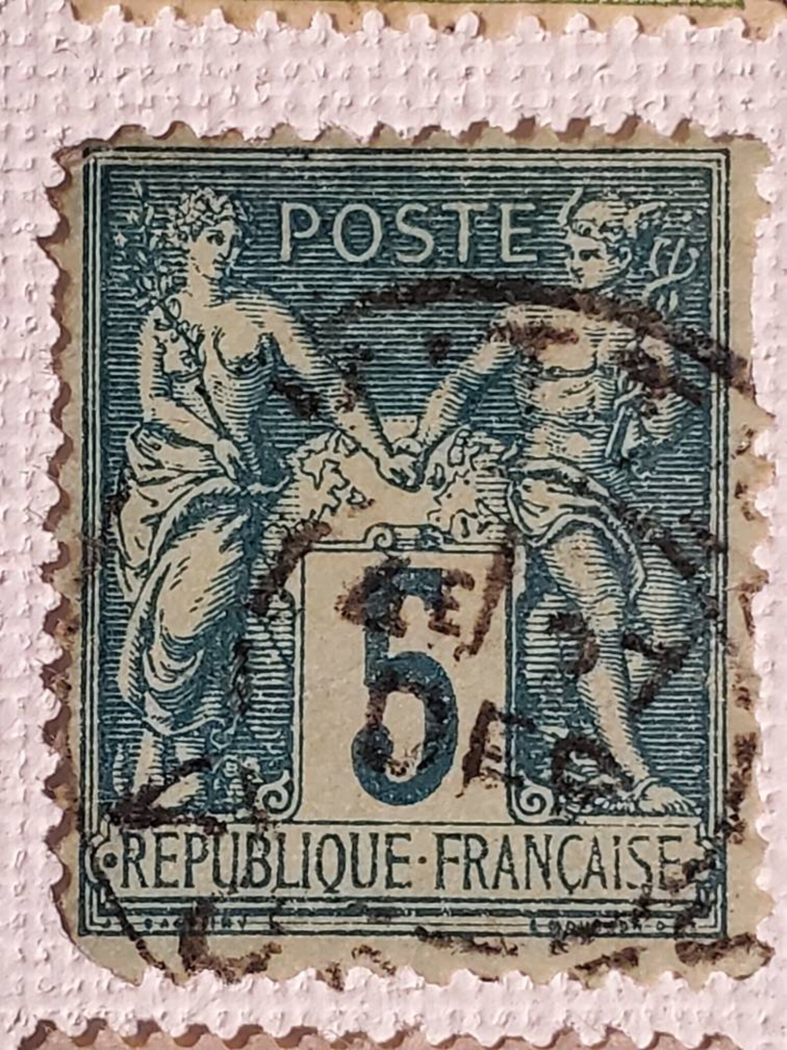 1800's France Mail Poste Republic of France 6 Stamps - Etsy