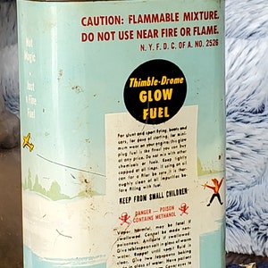 Vintage COX Thimble Drome Remote Control Airplane Car Glow Fuel Empty ...