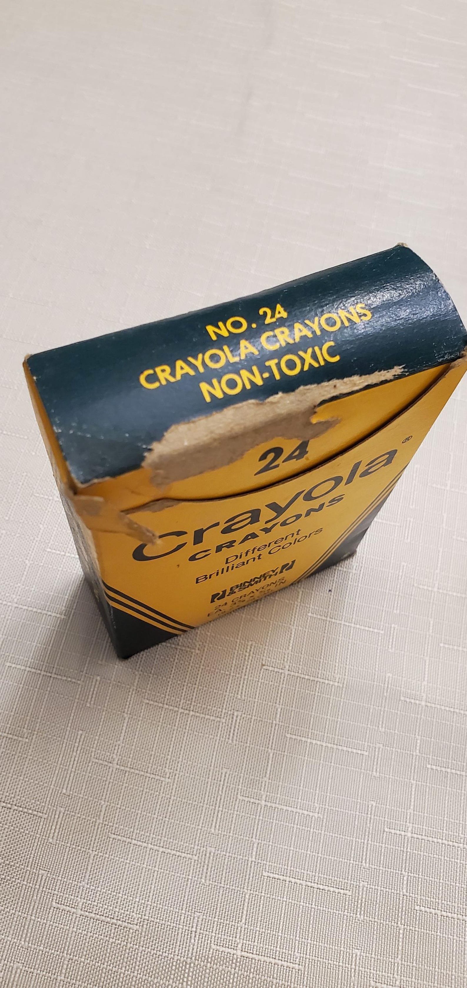 Vintage Crayola Crayons 24 Brilliant Colors Binney & Smith - Etsy