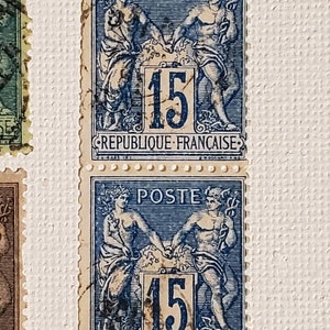 1800's France Mail Poste Republic of France 6 Stamps - Etsy